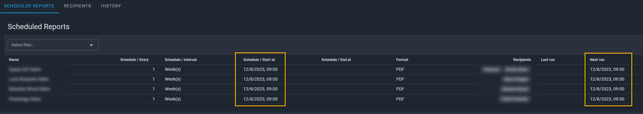 Troubleshooting Scheduled Reports